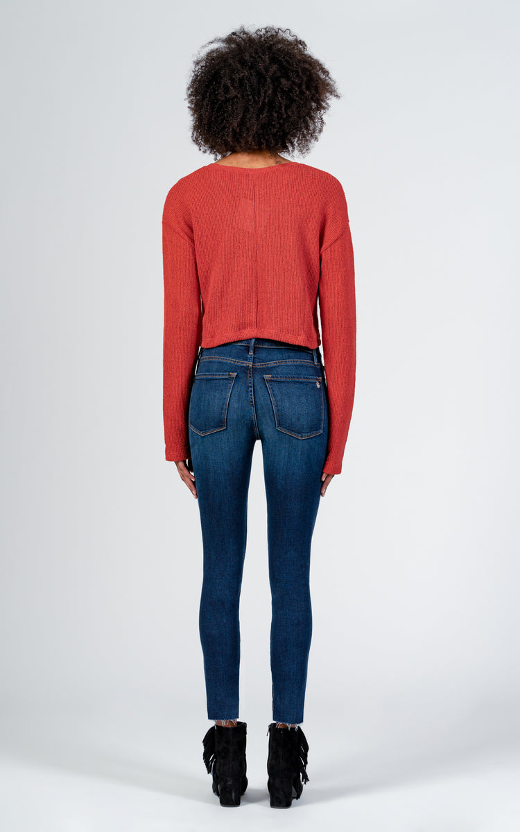 Miranda Off Step High Rise Skinny - Hey You – Black Orchid Denim